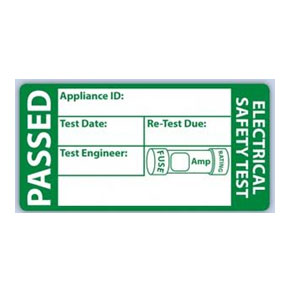 1056L | SUPERLEC | PAT Test PASSED Label | Inspection Label | Self ...