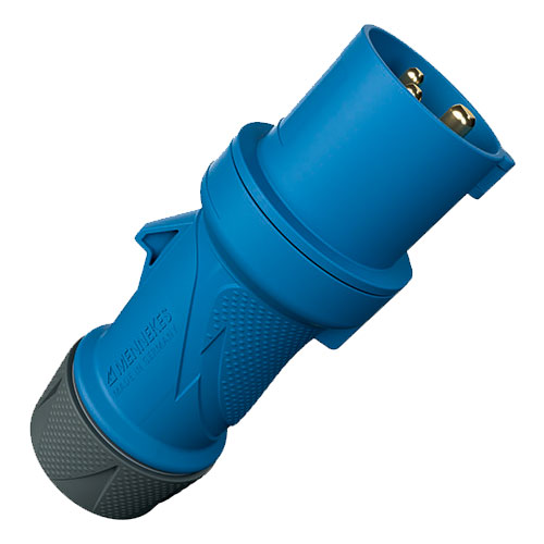 13502 | MENNEKES | Blue 240V 16amp 3 pin Plug | 16amp Plug | Industrial ...