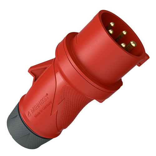 13510 | MENNEKES | Red 415V 16amp 5 pin Plug | 16amp Plug | Industrial ...