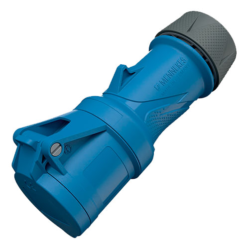14502 | MENNEKES | Blue 240V 16amp 3 pin Connector | 16amp Connector ...
