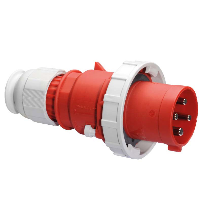 2185 | CEENORM | Red 415v 63amp 3p+E plug | ip67 rated plug
