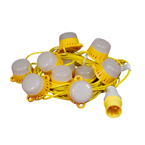 22MSWFST | 22m 110v 8W LED Festoon Kit | IP44 Rated | Superlec Direct