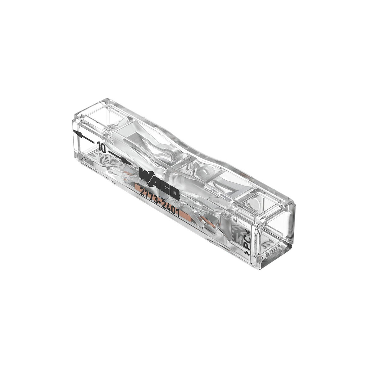 Wago | 2773-2401 | 1 Way / Inline Compact Push wire Connector pk100 ...
