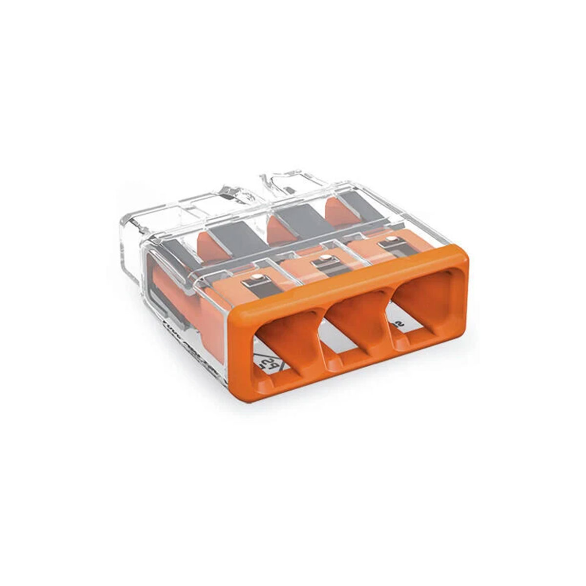 Wago | 2773-403 | 3 Way Compact Push wire Connector pk100 | Superlec Direct