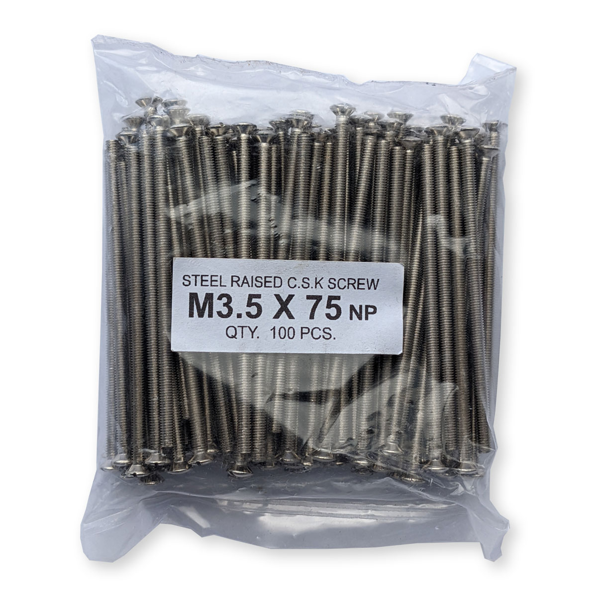 3575NPSCR/100 | 3.5mm x 75mm Nickel Plated Socket Screw | 100 Pack ...