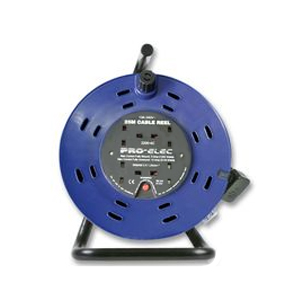 50EXT | 4 Gang Extension Reel | Metal Frame | 50m | Superlec Direct