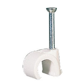 6.0RC | 6mm White Round Cable Clips | Superlec Direct