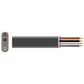 6243Y1/5R50 | Domestic Wiring Cable| 3 Core & Earth | 1.5mm² copper ...