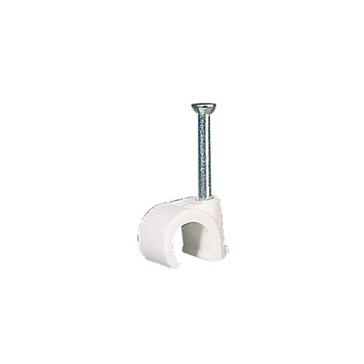 7-10RC | 7-10mm Round Cable Clip White ( Pack of 100 ) | Superlec Direct