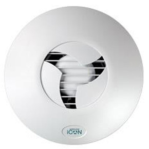 100mm Airflow Ventilation ICON eco15s Fan with Timer | 72574201 ...