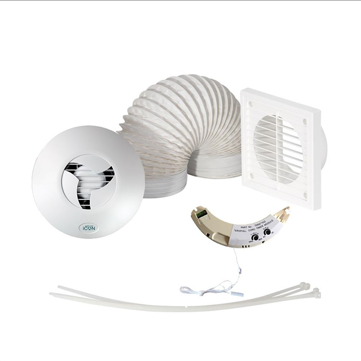 90000433 | Airflow | iCON15 Fan With Kit Humidity & Timer Module ...