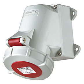 9382UK | Mennekes | Red 415V 32A 5Pin Wall Socket | IP67 Rated ...