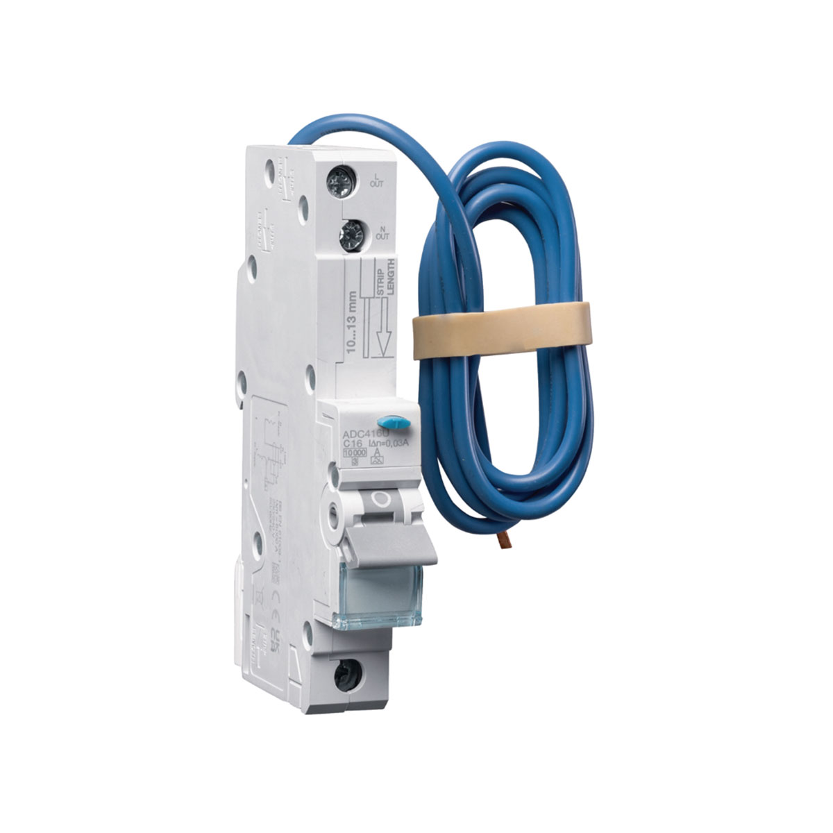 ADC416U | Hager | RCBO Type C Single Pole 16A | Superlec Direct