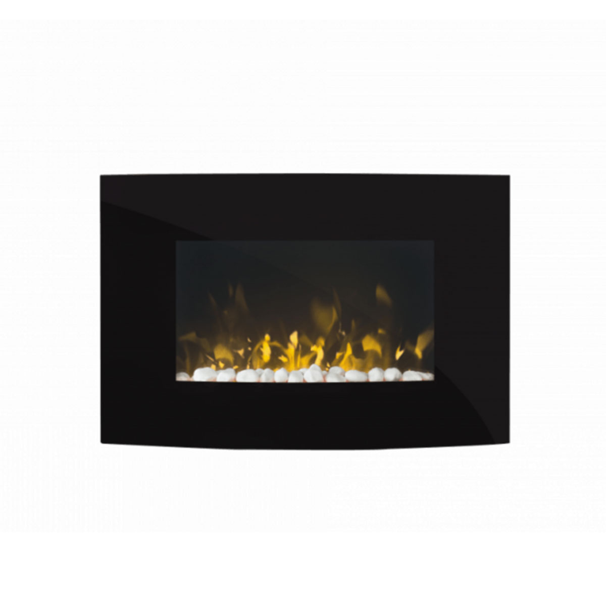 Dimplex Artesia ART20 Curved Wall Fire, Black Wall Mounted Contemporary ...
