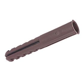 BRAWL | SUPERLEC | Brown Plastic Rawl Plug strip | Pack of 100 Rawl ...