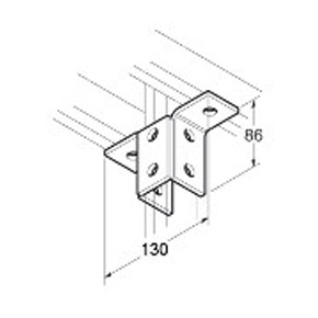 CF40 | 8 Hole Wing Bracket M14 Holes Hot Dipped Galvanised Each ...