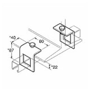 CF43 | 41 x 41mm Window Beam Clamp for Channel / Strut Hot Dipped ...