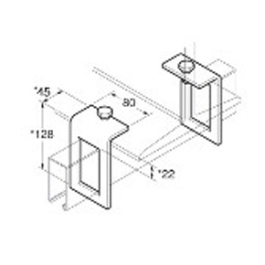 CF43/21 | Window Bracket For CCC4 | HDG | Channel Bracket | Superlec Direct