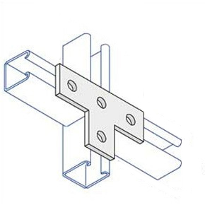CF8 | Flat Tee 4 Hole | HDG | Channel Bracket | Superlec Direct