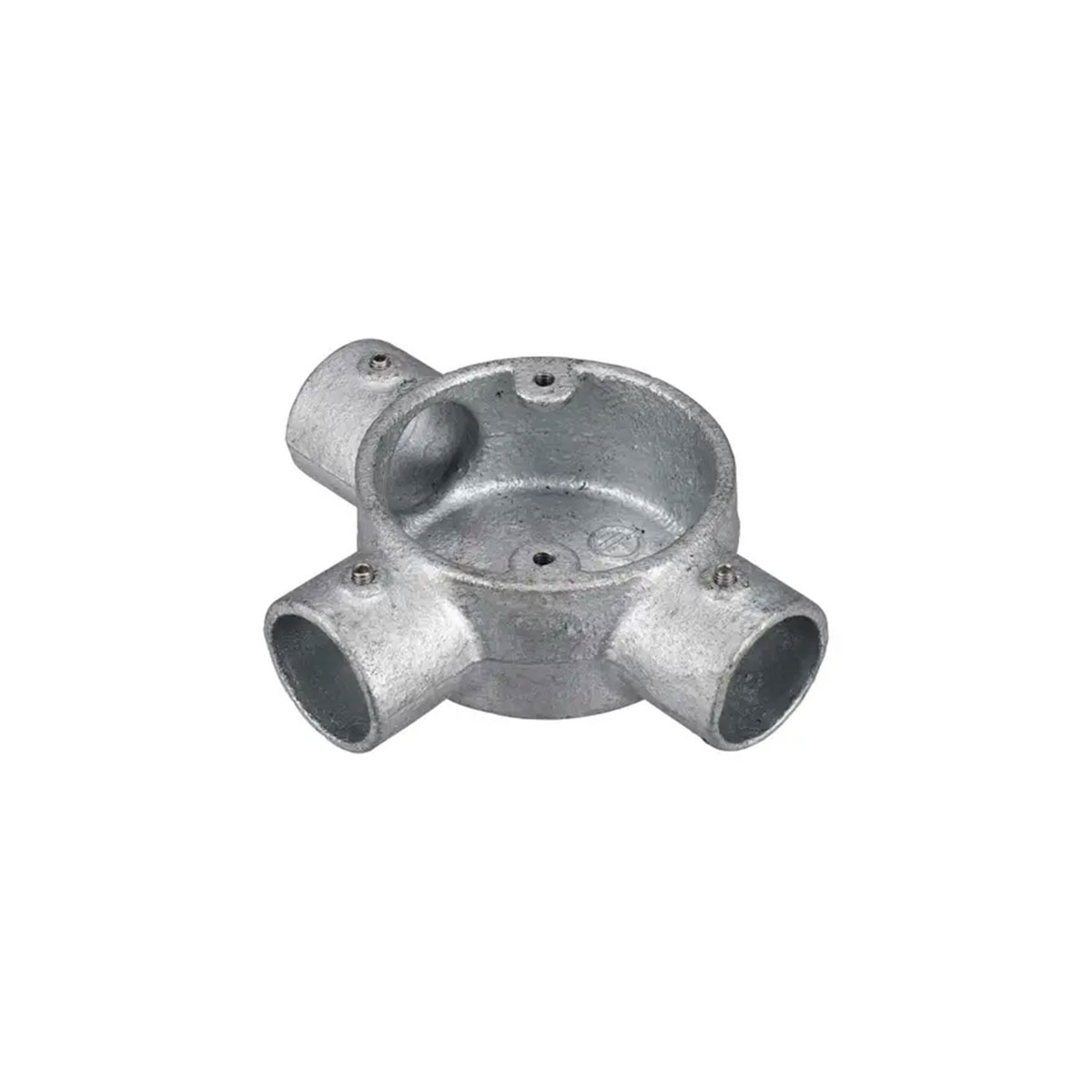 Conlok | CL11G | 25mm Metal Conduit Tee Box 3 Way Round Box | Superlec ...