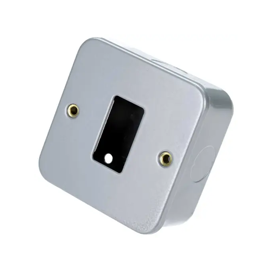 Scolmore | Click | CL20401 | Gridpro | 1 Gang | Front Plate | Surface Box Metal Clad | Superlec ...