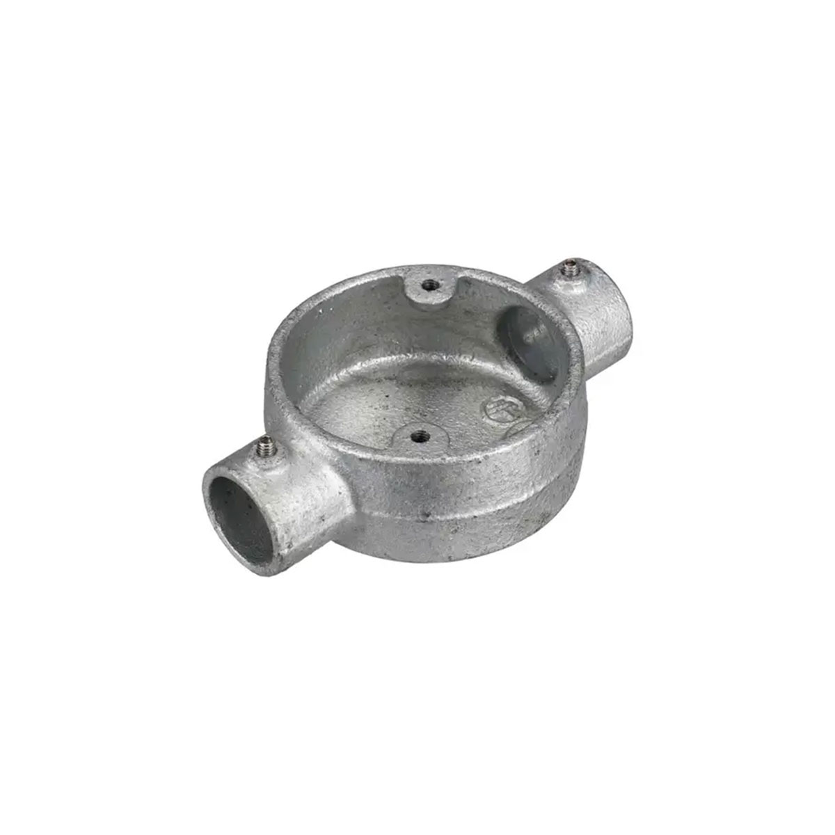 Conlok | CL2G | 20mm Metal Conduit Through Box 2 Way Round Box ...