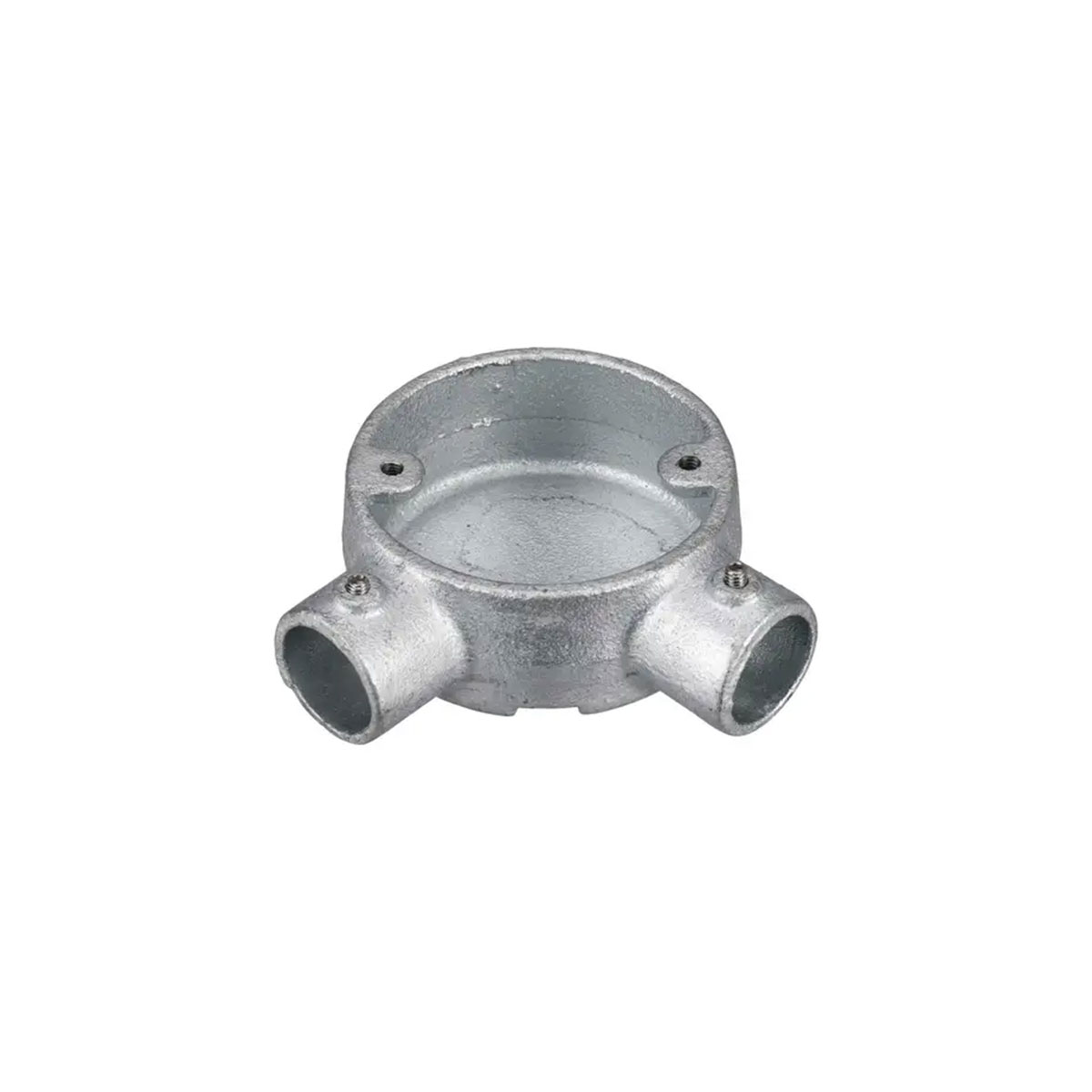 Conlok | CL3G | 20mm Metal Conduit Angle Box 2 Way Round Box | Superlec ...