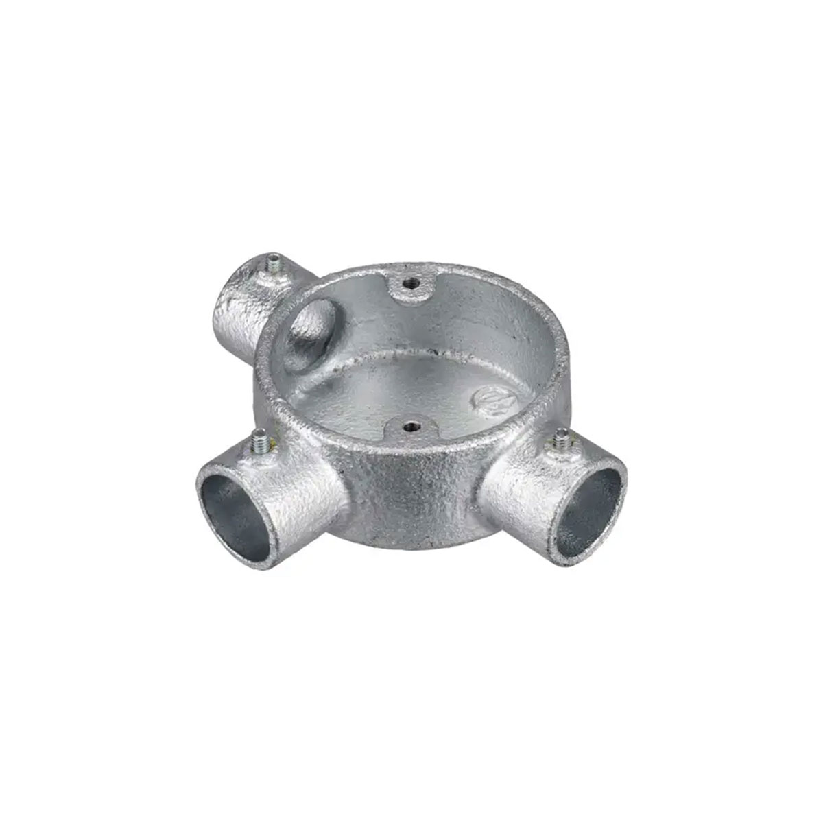 Conlok | CL4G | 20mm Metal Conduit Tee Box 3 Way Round Box | Superlec ...