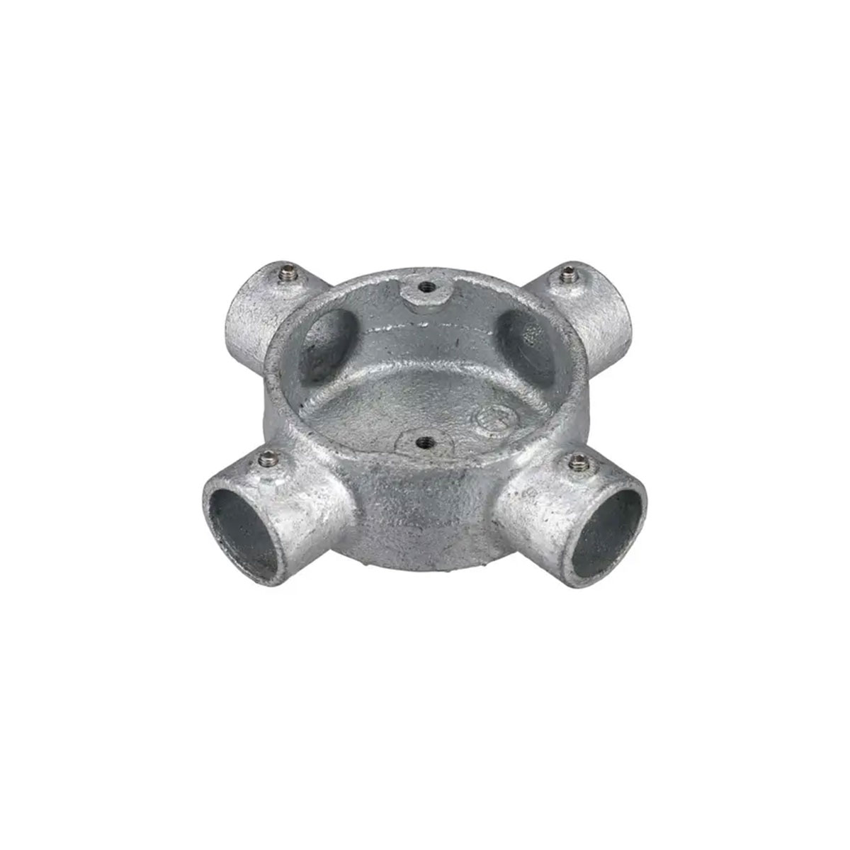 Conlok | CL5G | 20mm Metal Conduit Intersection Box 4 Way Round Box ...