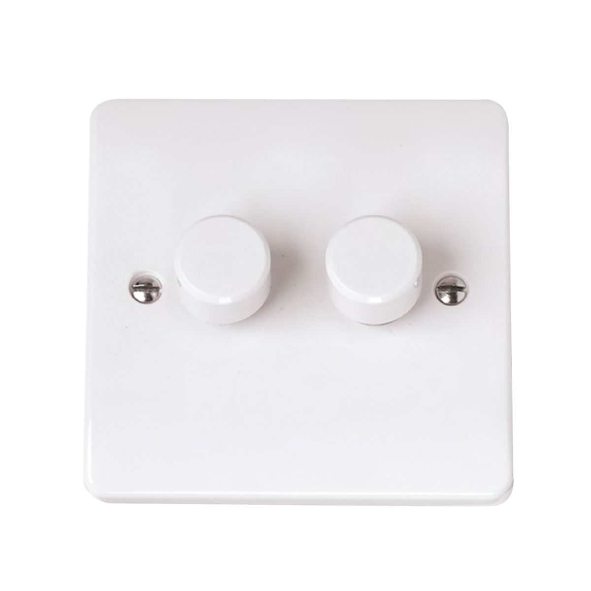 Click Scolmore | CMA162 | 2 Gang 2W 100W Trailing Edge Dimmer Switch ...