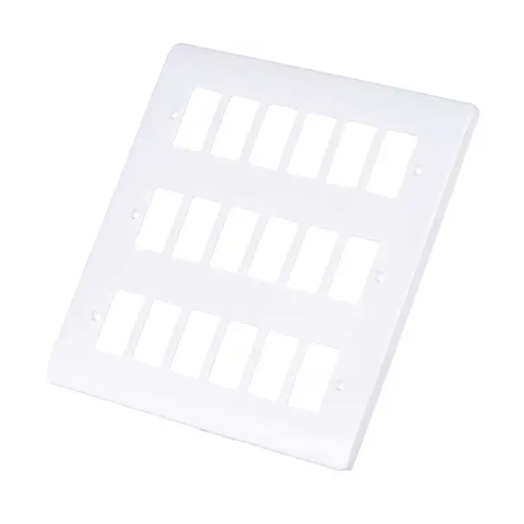 Scolmore | Click | CMA20518 | GridPro | 18 Gang | Frontplate | Superlec Direct