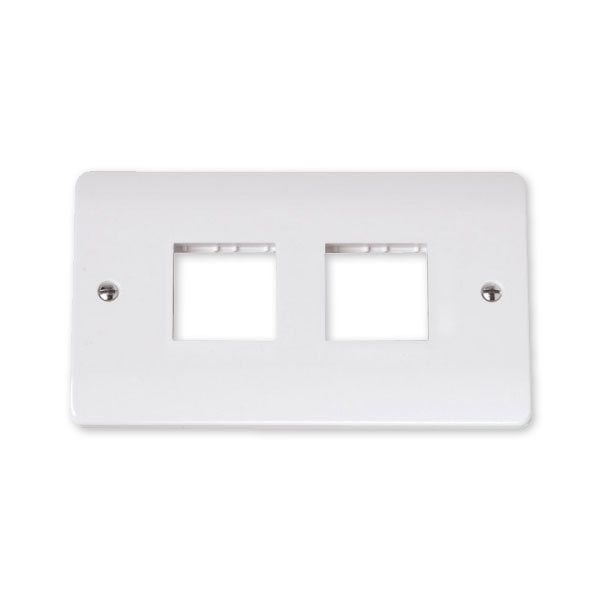 Cma404 Scolmore Click Mode 2 Gang 4 Module Minigrid Front Plate Superlec Direct