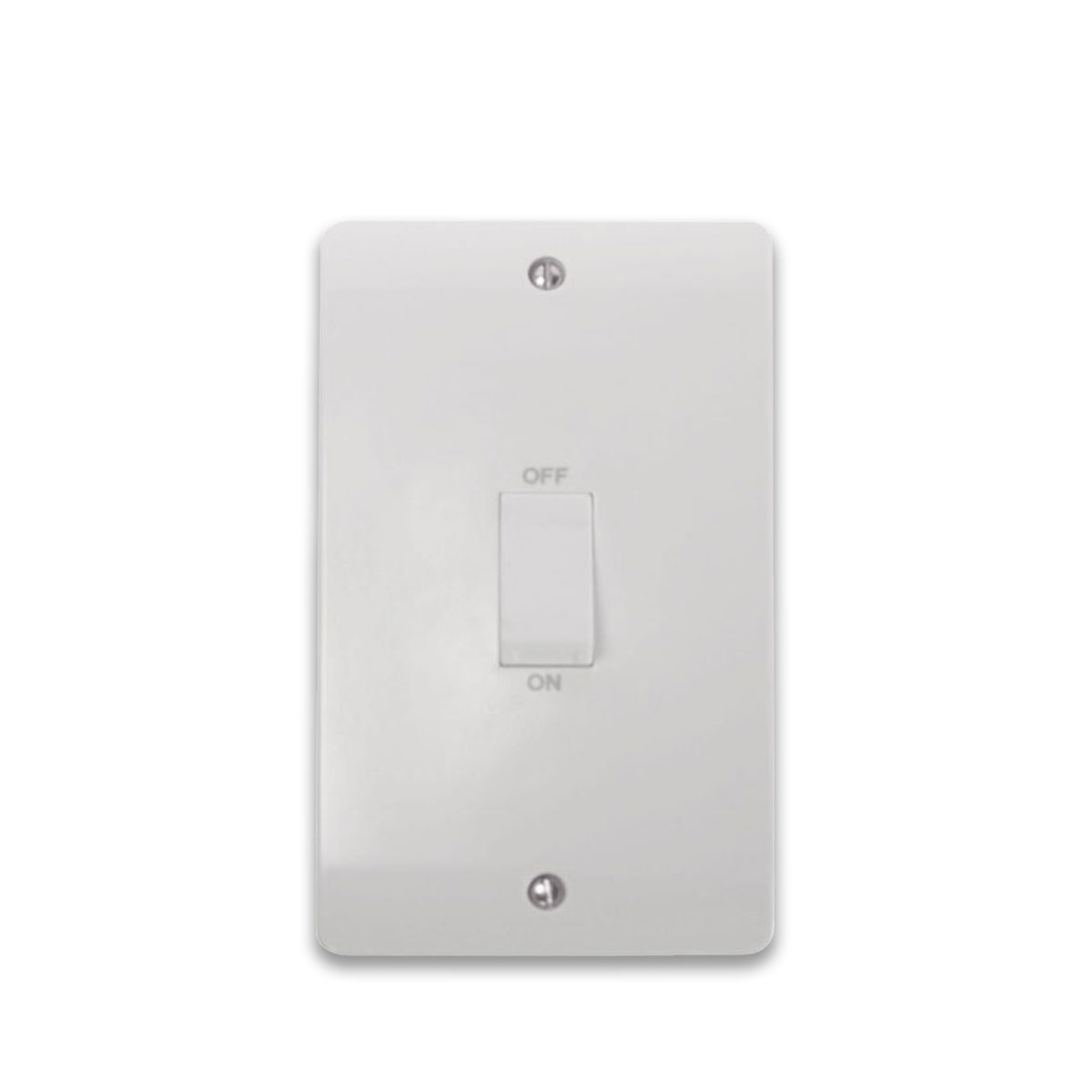 Click Mode | CMA502 | 45A 2 Gang Vertical Switch White | Superlec Direct