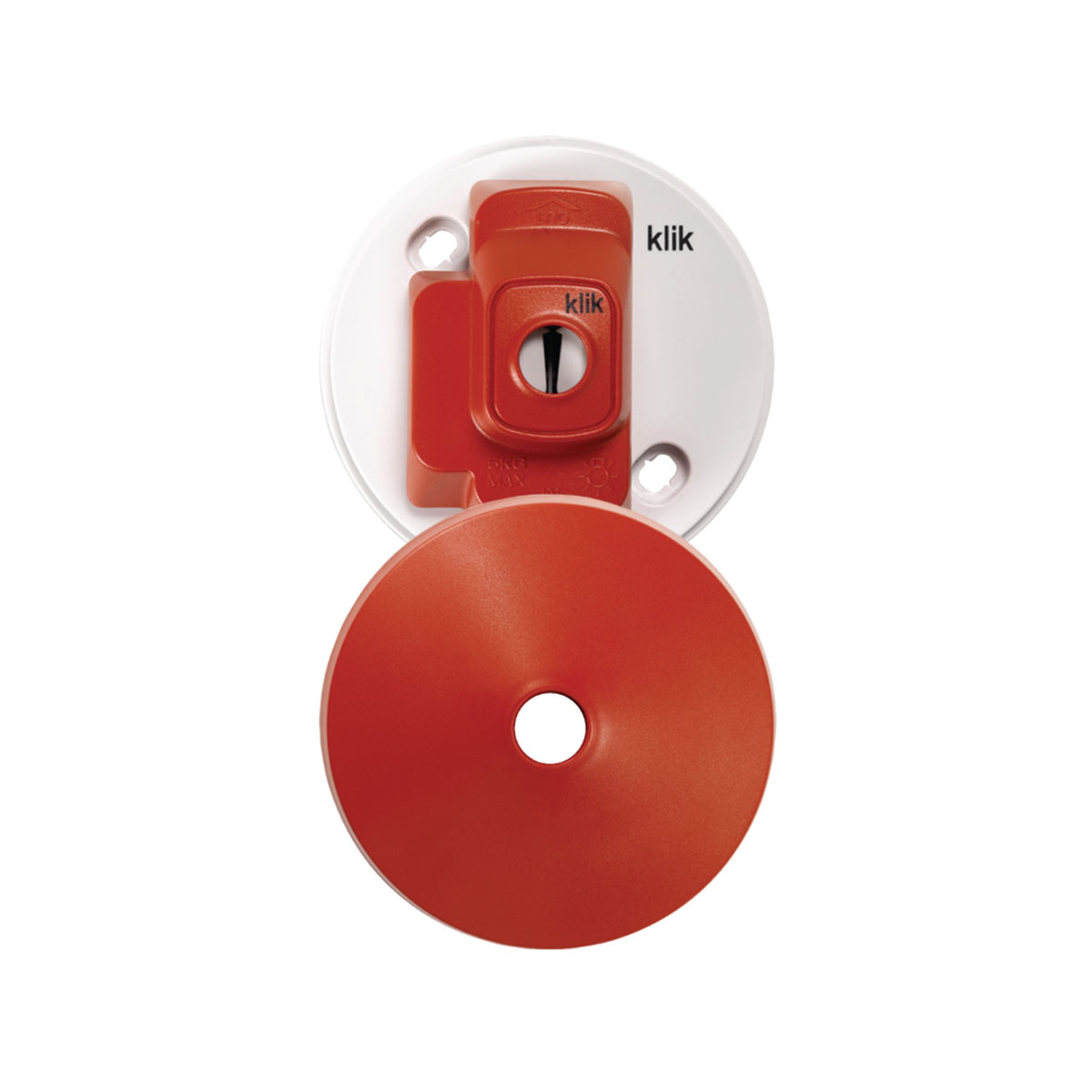 Hager | CR64AX/R | Klik 6A 4 Pin Ceiling Rose and RED A1 Cover ...