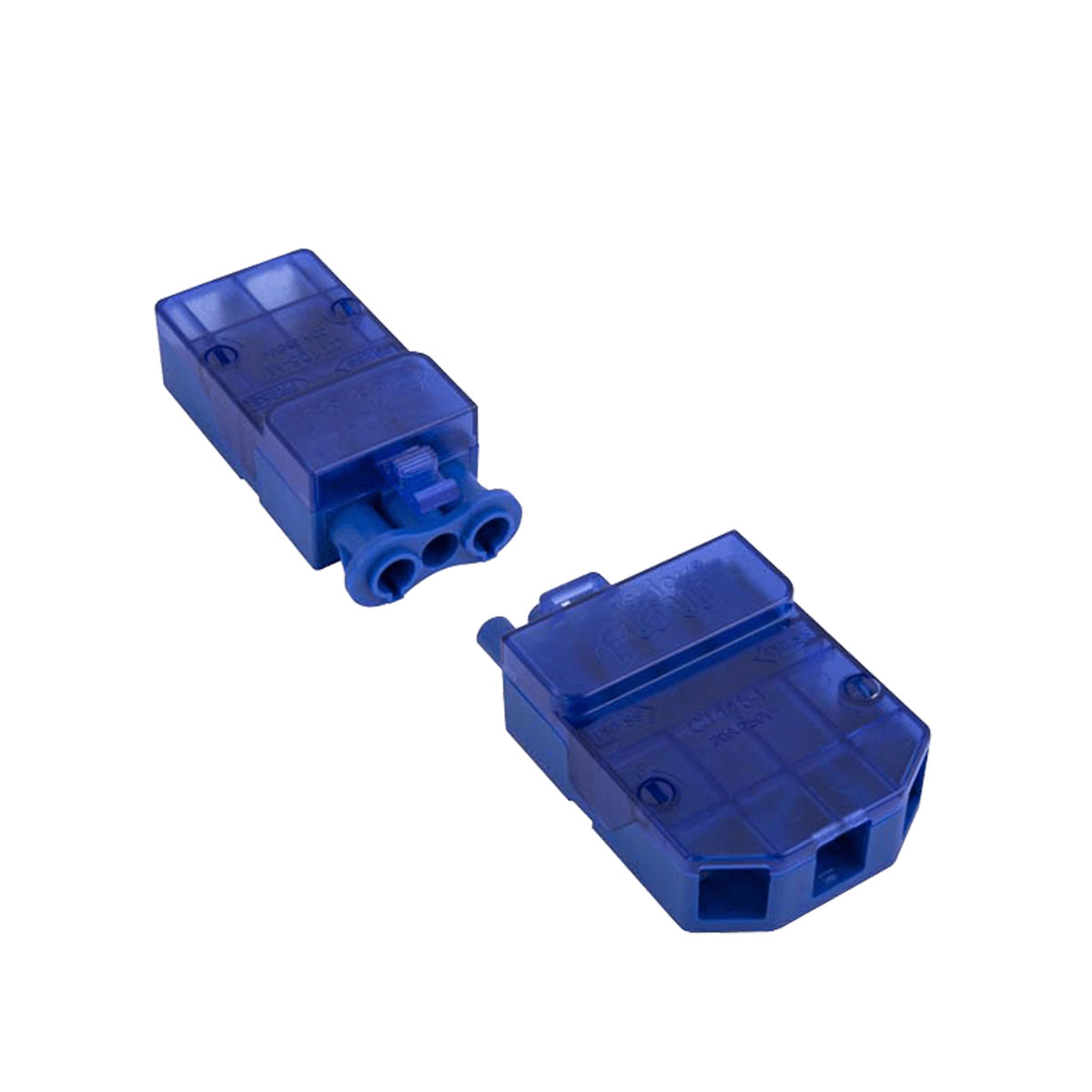 Click CT115M 20A 3 Pin Male Push-Fit Connector with Loop-in Loop-Out ...