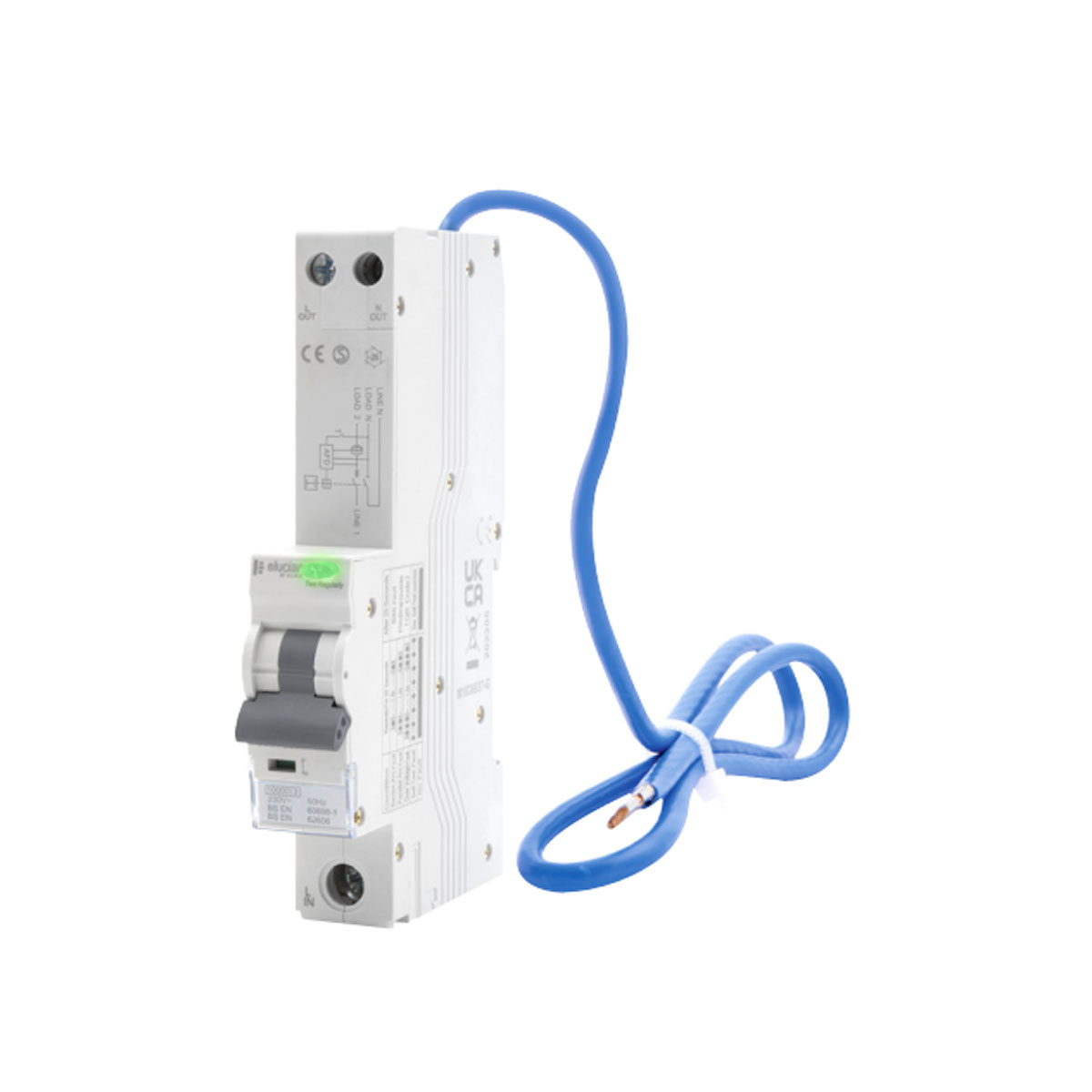 Click Elucian | CU1AFMCB20B10 | 1 Pole 10kA B Curve 20a AFDD+MCB | Superlec Direct