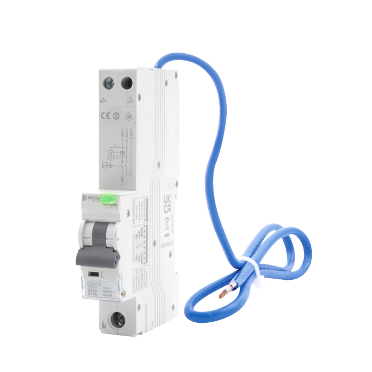 Click Elucian | CU1AFMCB32B10 | 1 Pole 10kA B Curve 32a AFDD+MCB | Superlec Direct