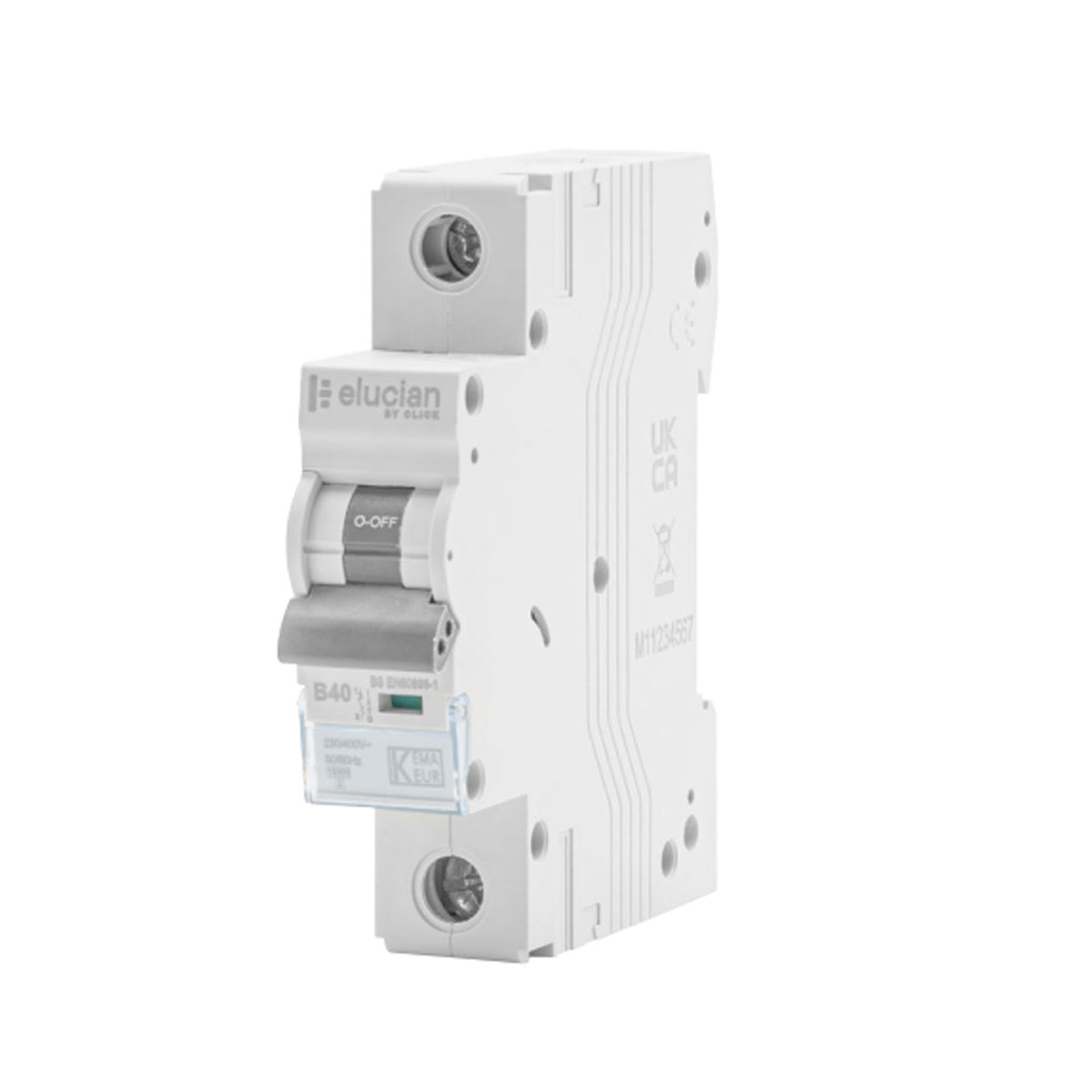 Click | Elucian | CU1MCB20C10 | 20A 1 Pole 10kA C Curve MCB | Superlec Direct