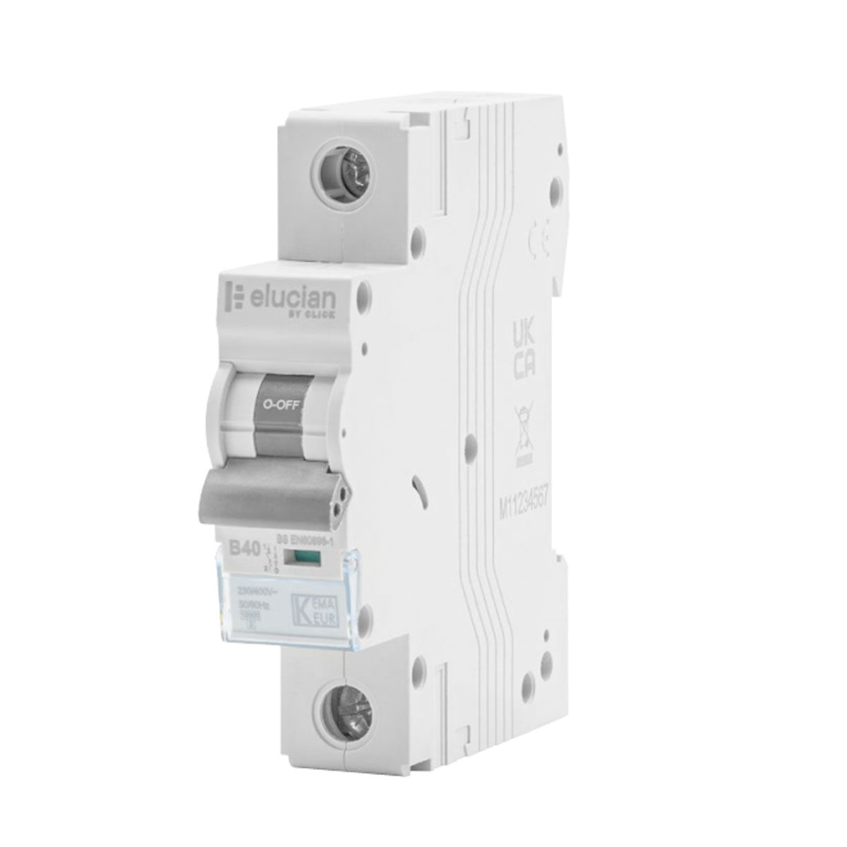 Click | Elucian | CU1MCB20D10 | 20A 1 Pole 10kA D Curve MCB | Superlec ...