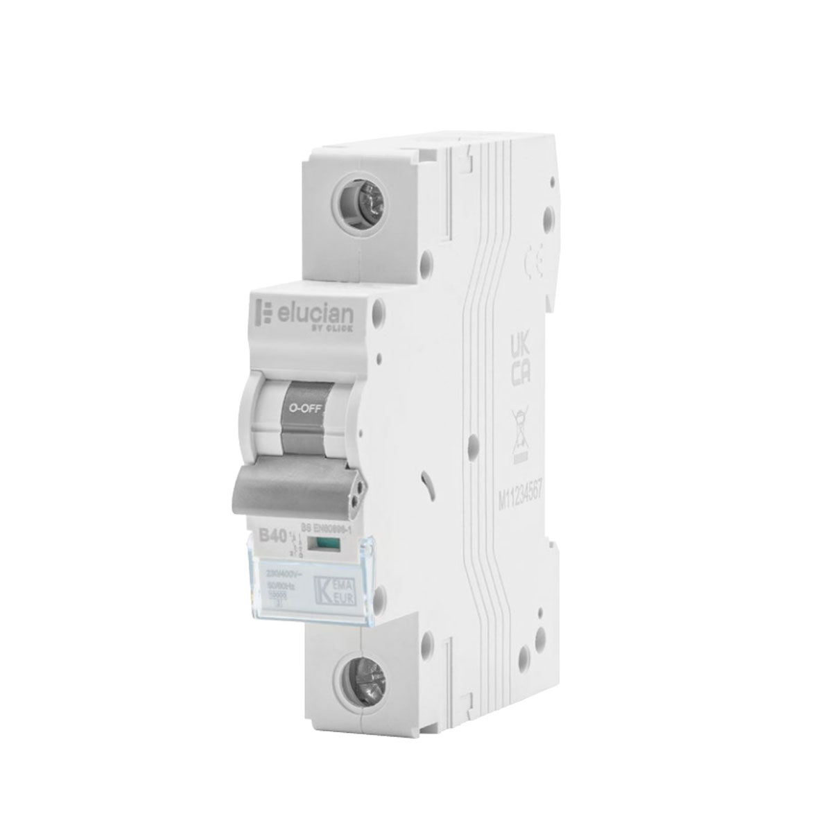 Click | Elucian | CU1MCB32B10 | 32A 1 Pole 10kA B Curve MCB | Superlec Direct