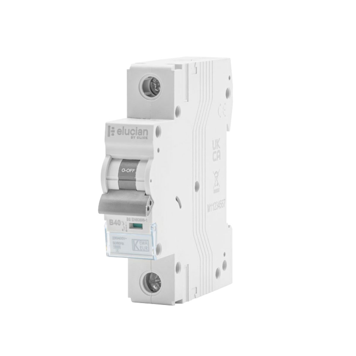 Click | Elucian | CU1MCB32D10 | 32A 1 Pole 10kA D Curve MCB | Superlec Direct