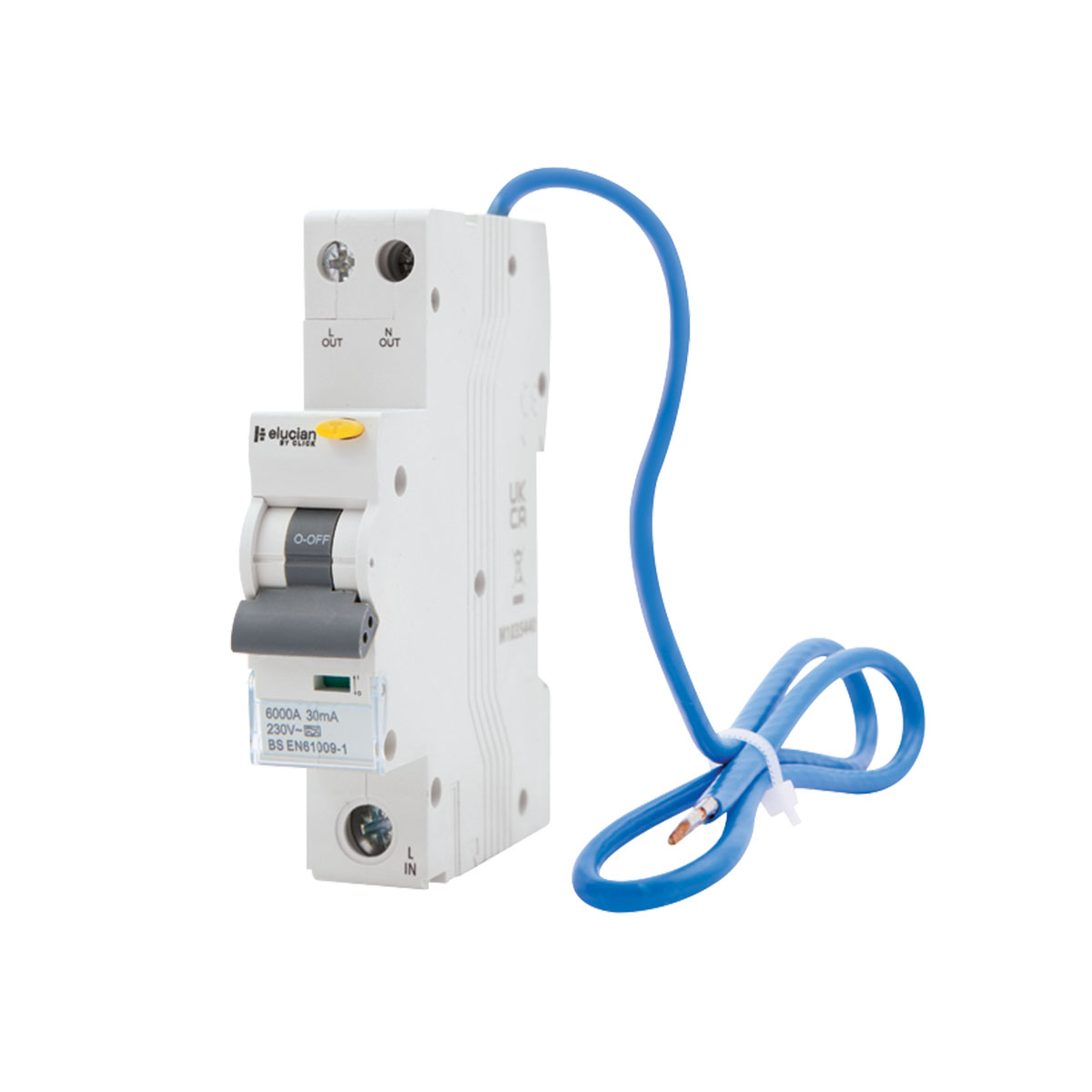 Click | Elucian | CU1RCBON25B | 25A 1 Pole + Switched Neutral Type A ...