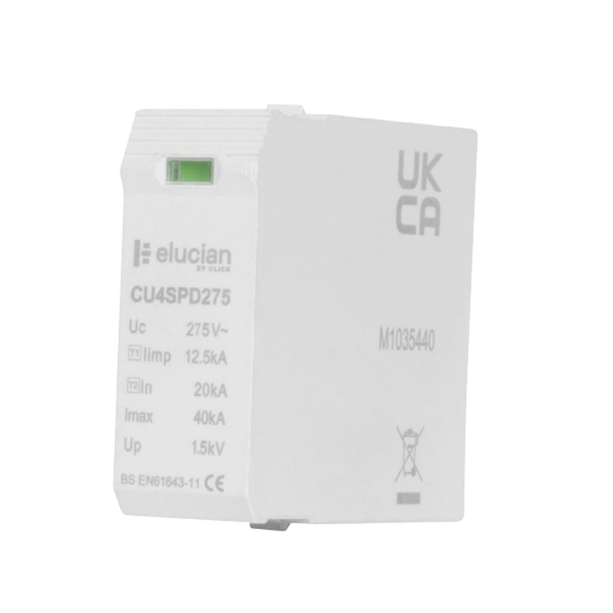 Click Elucian | CU4SPDC275 | 275V 40kA Type 1 & 2 4P SPD Cartdridge ...