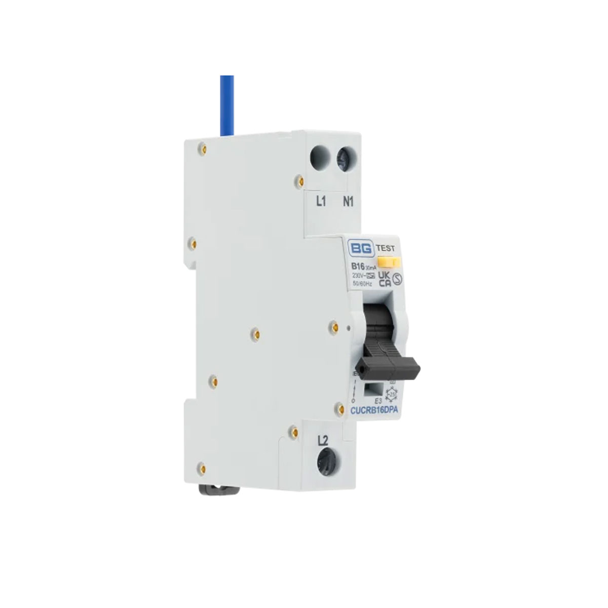 BG Electrical | CUCRB16DPA-01 | Bidirectional 16A Curve Compact RCBO 30mA Type A 2 Pole RCBO ...