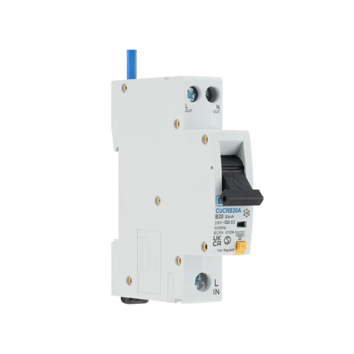 BG Electrical | CUCRB20A-01 | RCBO 30mA Type A 20A B Curve | Superlec Direct