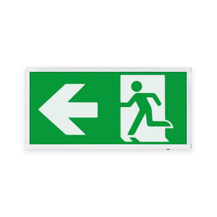 D120LWH | ESP | 3W Emergency Exit Box IP20 | Left Legend | Superlec Direct