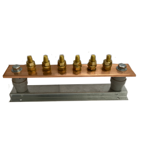 EB6W-SD | 50mm x 6mm 6 Way Earth Bar Single Disconnecting Link ...