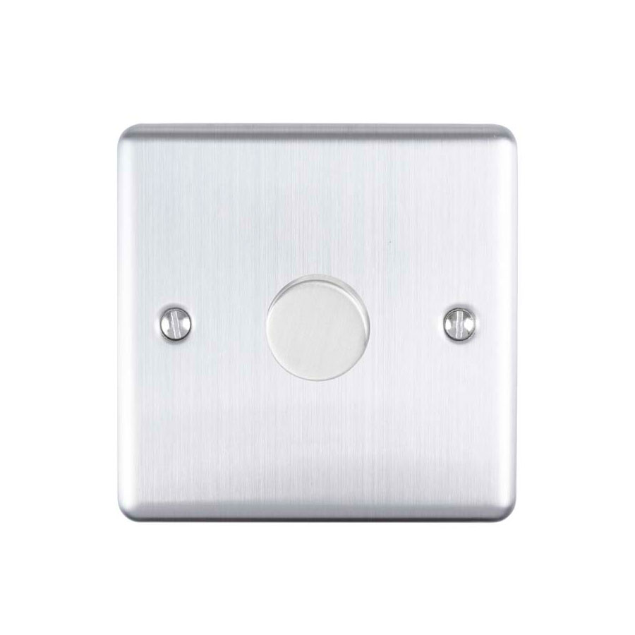 EN1DLEDSS | Eurolite | 1 Gang 400W/LED 2Way Dimmer Switch | Satin ...
