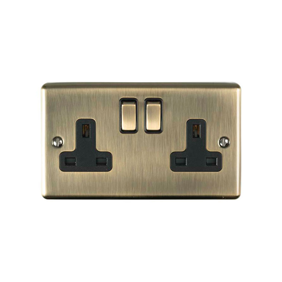 EN2SOABB | Eurolite | 2 Gang 13A DP Switched Socket | Antique Enhance ... EN2SOABB | Eurolite | 2 Gang 13A DP Switched Socket | Antique Enhance ...