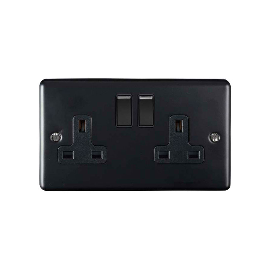 EN2SOMBB | Eurolite | 2 Gang 13A DP Switched Socket | Matt Black ... EN2SOMBB | Eurolite | 2 Gang 13A DP Switched Socket | Matt Black ...